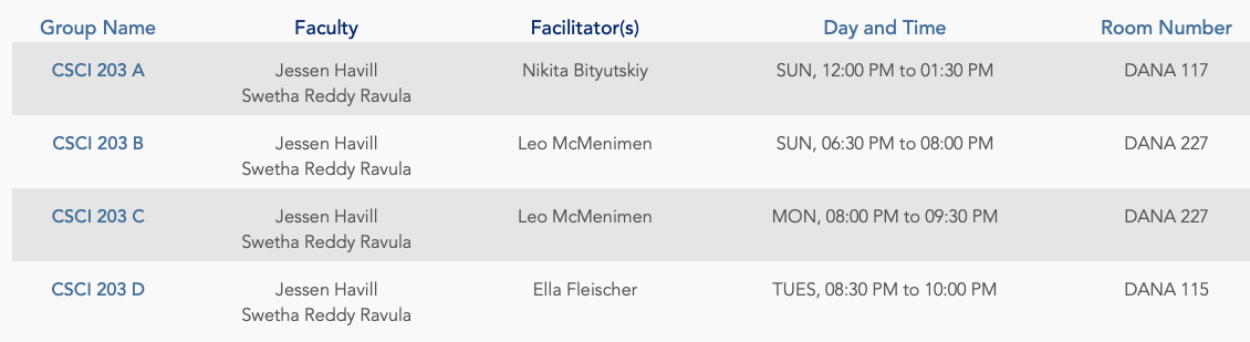 CSCI 203-01/02, F25 – Bucknell University Computer Science